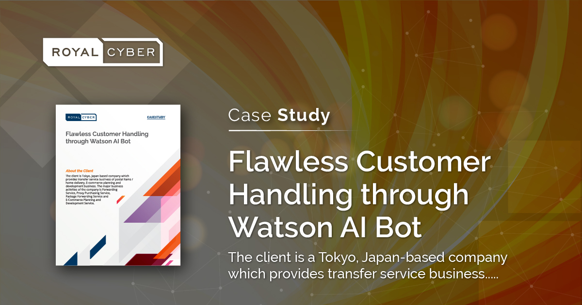 Flawless Customer Handling through Watson AI Bot