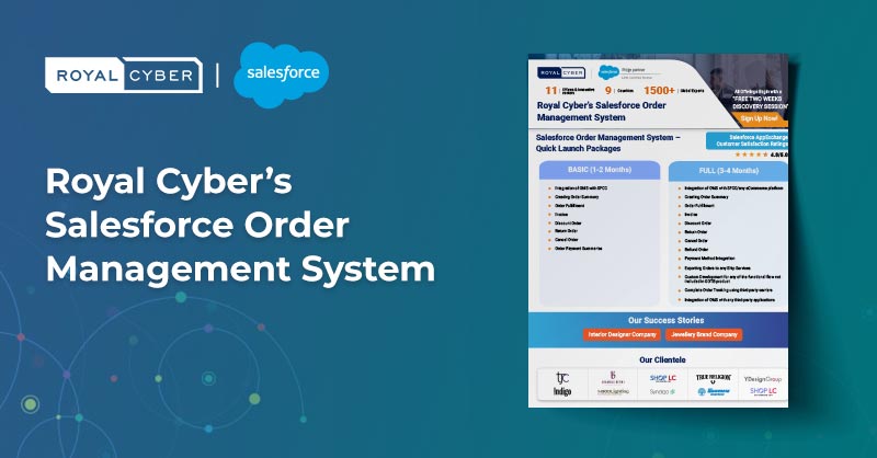 Salesforce Order Management System Infographic | Royal Cyber